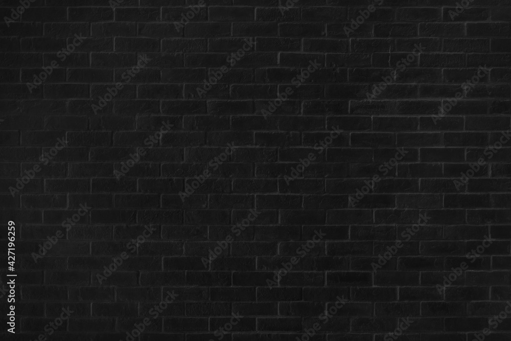 Black brick texture details background. House, shop, cafe and office ...