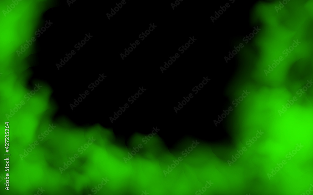 Green Fog or smoke color isolated transparent special effect. Green ...