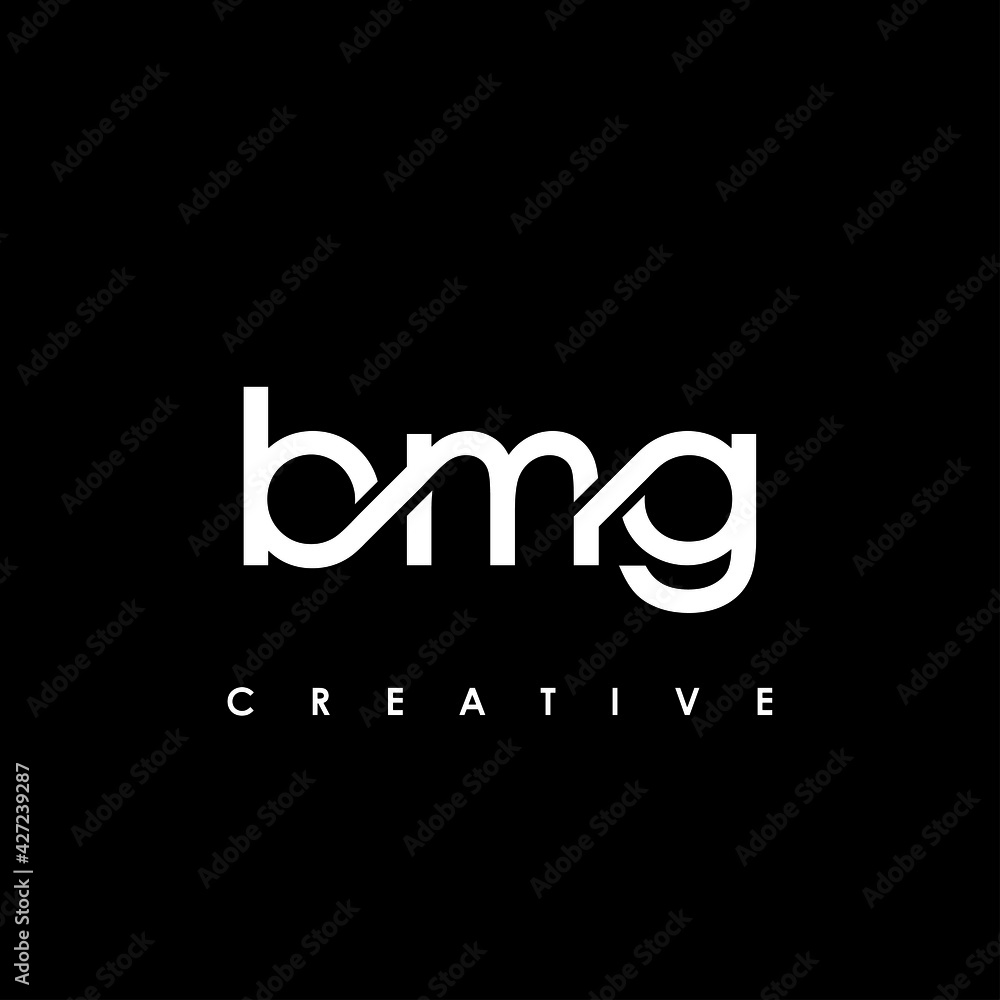 BMG Letter Initial Logo Design Template Vector Illustration Stock ...