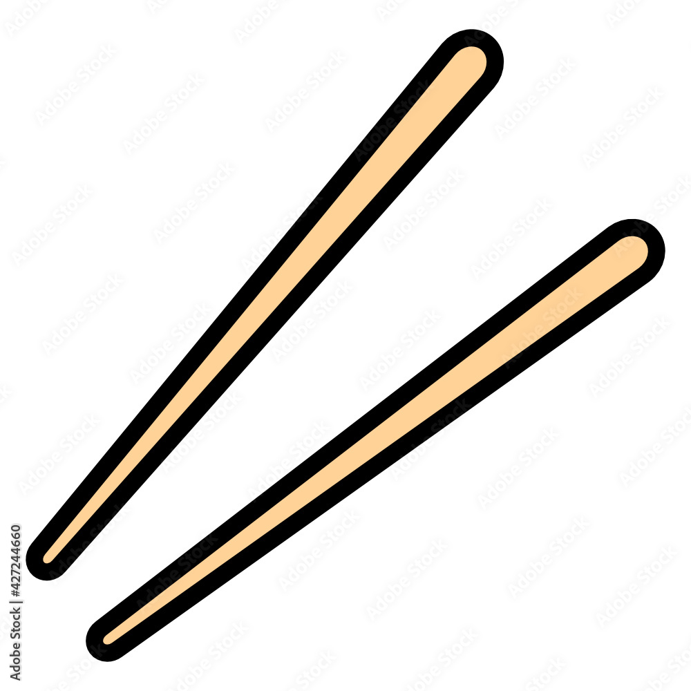 chopsticks icon vector Stock Vector | Adobe Stock