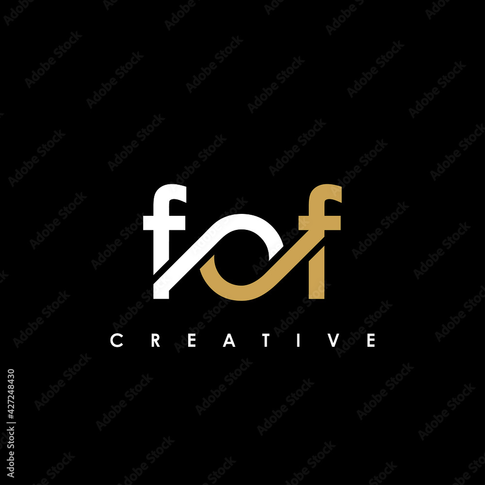 FOF Letter Initial Logo Design Template Vector Illustration Stock ...