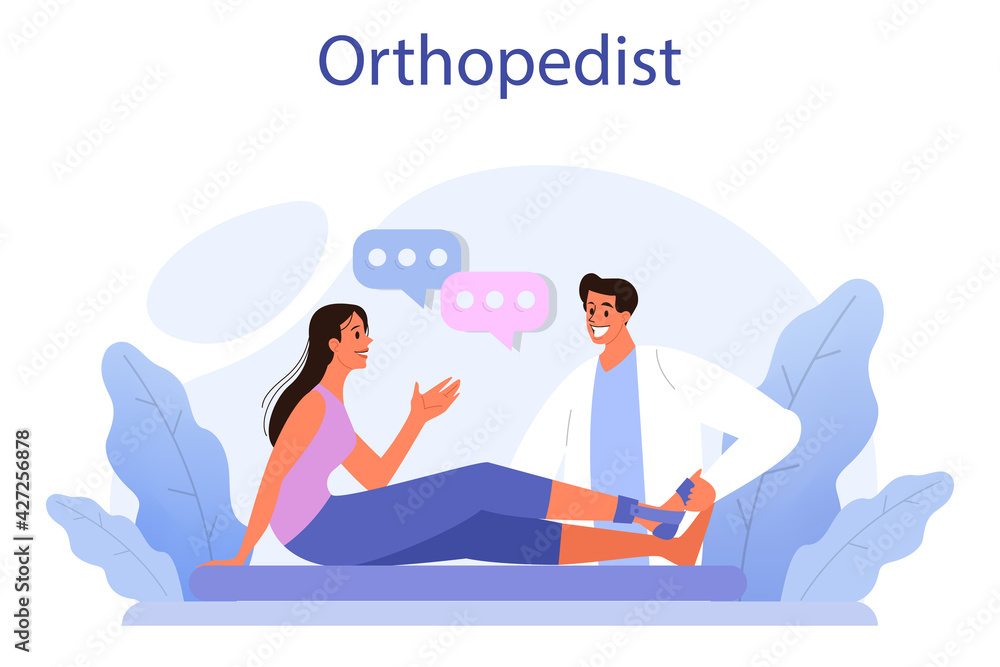 Orthopedics doctor. Idea of joint and bone treatment. Human anatomy ...