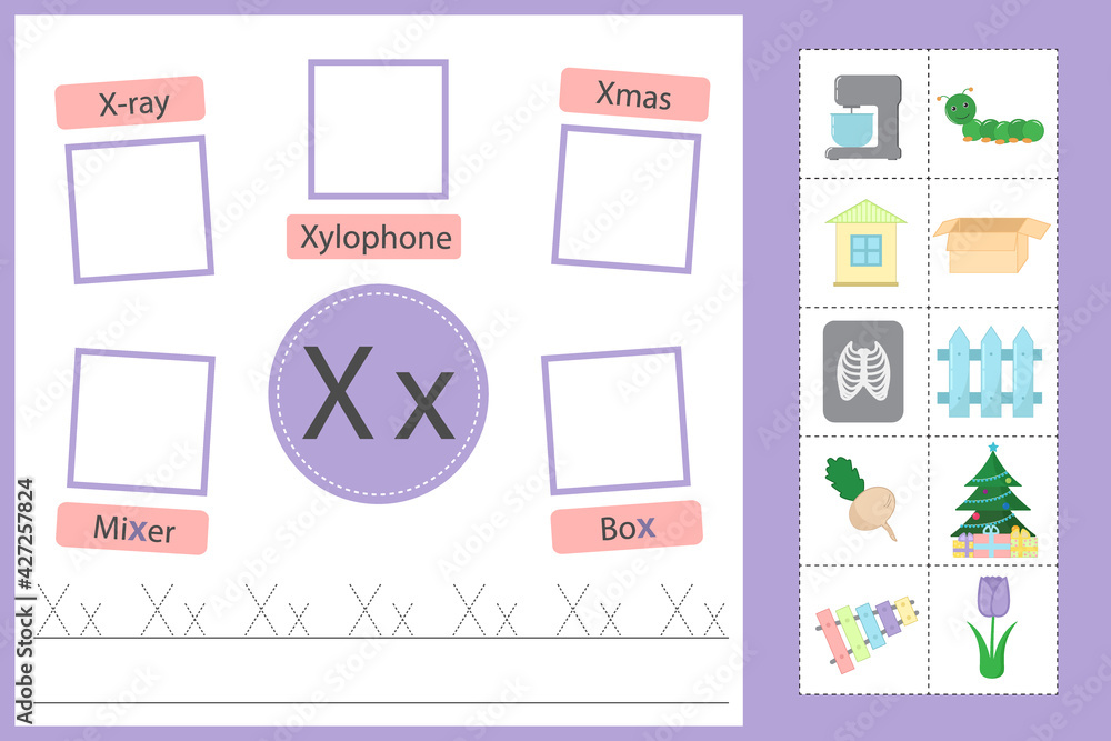 Alphabet tracing worksheet for preschool and kindergarten. Writing ...