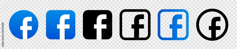 Facebook logo sign social networking service. Stock Vector | Adobe Stock