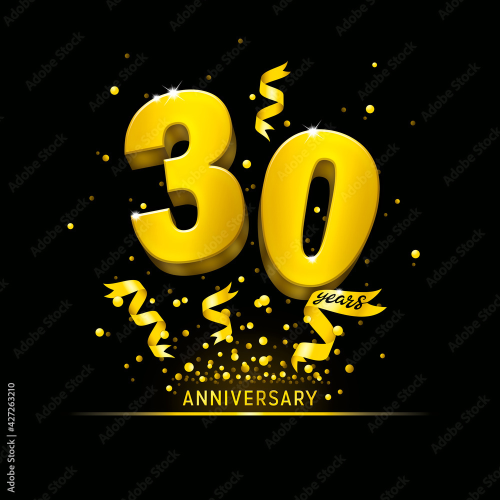 Anniversary 30.Poster template for Celebrating 30th anniversary event ...