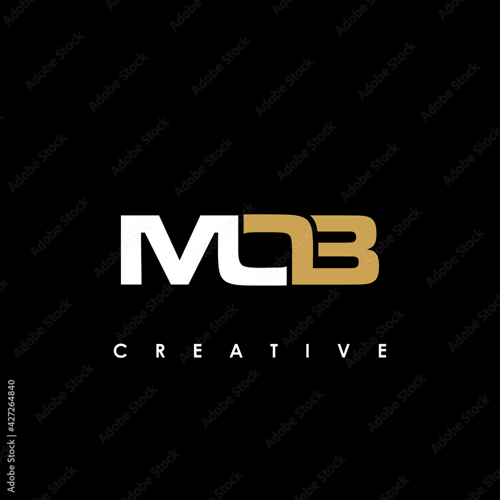 MOB Letter Initial Logo Design Template Vector Illustration Stock ...