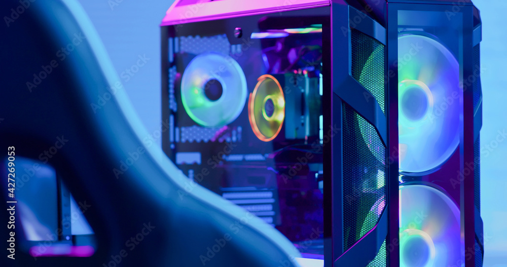 powerful computer for cyber sport Stock Photo | Adobe Stock