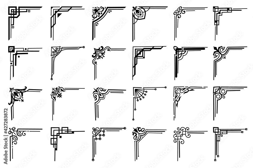 Black And White Victorian Corners