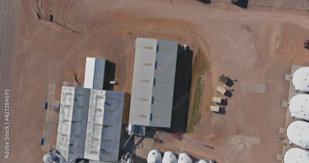 Grain elevator terminal spout loading grain corn silos, storage ...