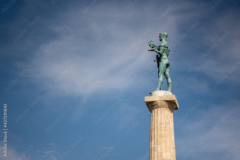 Victor monument, symbol of Belgrade, commemorating Allied victory in ...
