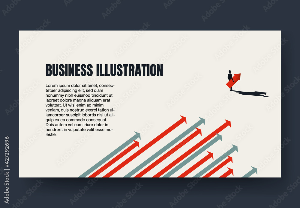 Business Leader Followers Blog Post Layout Stock Template | Adobe Stock