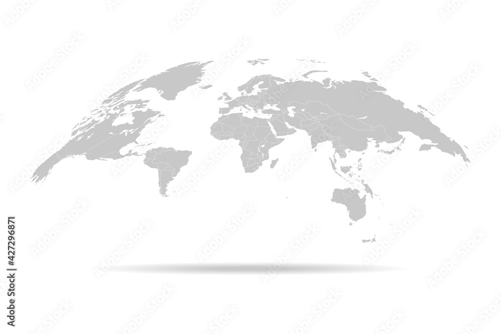 World map. 3D globe world map. Vector Illustration Stock Vector | Adobe ...