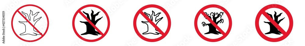 Prohibition Sign Dead Tree Toxic Toxin Forbidden Icon | Environmental ...