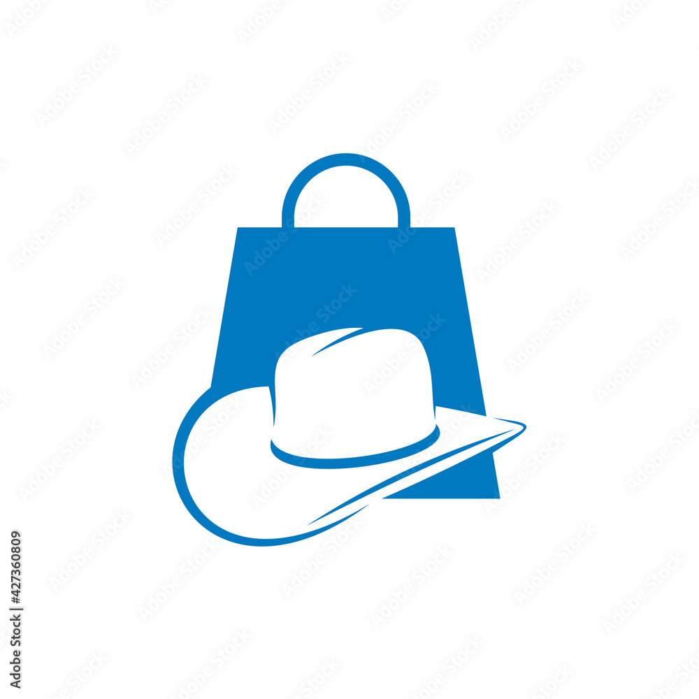 Shop Hat logo design vector illustration, Creative Hat logo design ...