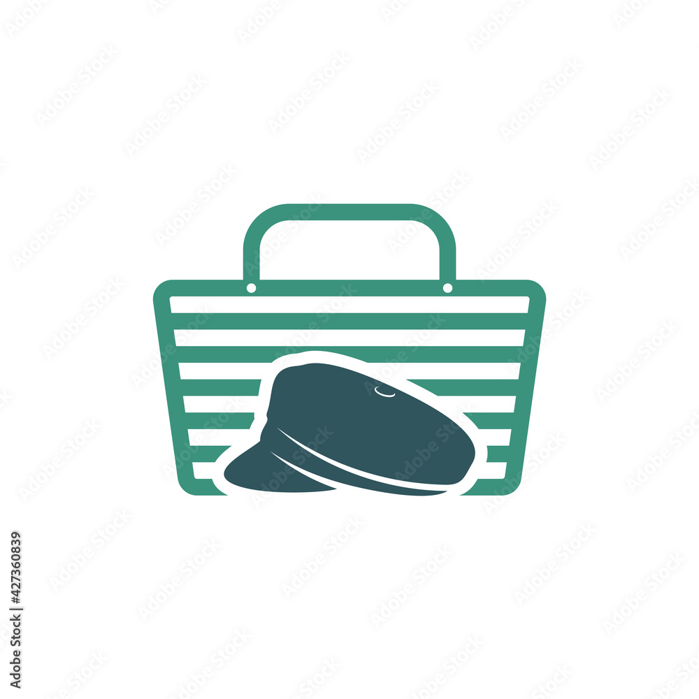 Shop Hat logo design vector illustration, Creative Hat logo design ...