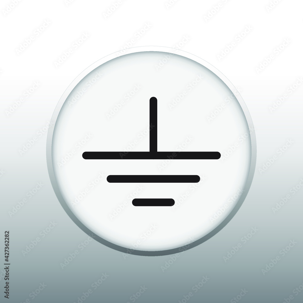 Symbol of Connected to Ground Rod Vector illustration symbol of ...