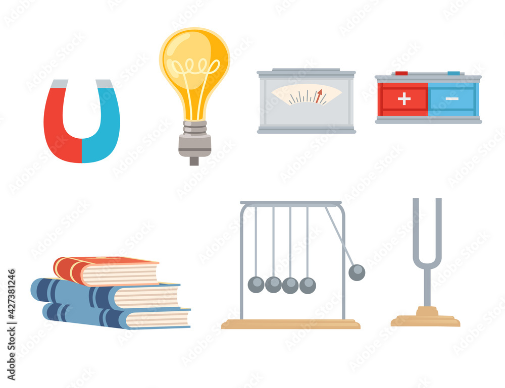 Seamless pattern Physics science courses online education concept or ...