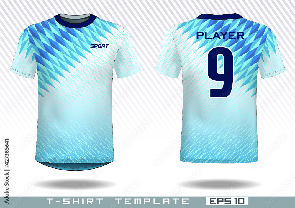 sports t shirt template. uniform design. team wear design. prints ...