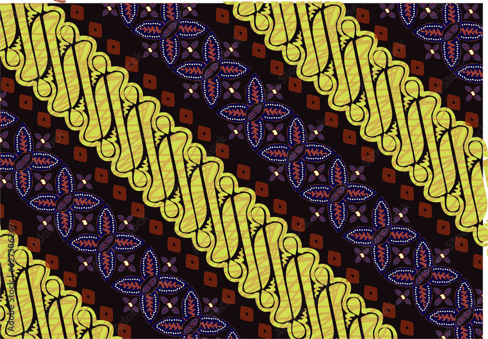 Batik Parang is one of the oldest batik motifs in Indonesia. Drawing a ...