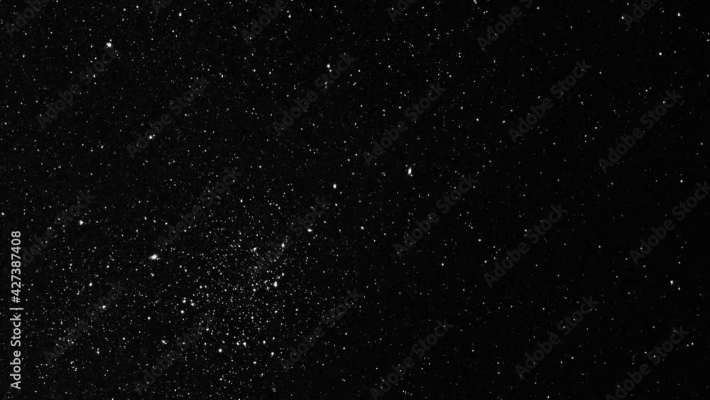 twinkling star particles animation in starry night background. sparkle ...