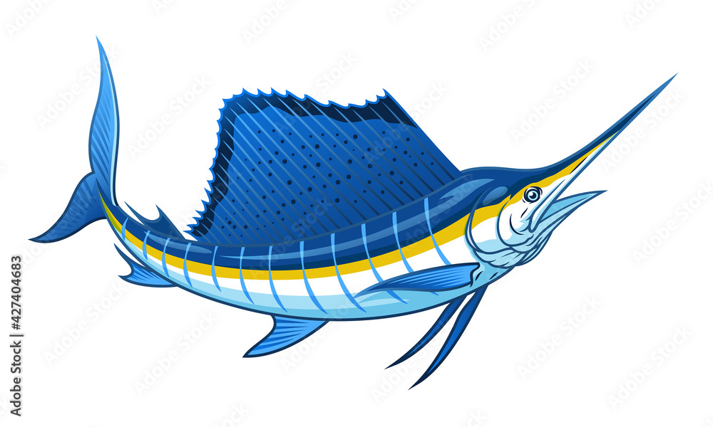 blue atlantic sailfish Stock Vector | Adobe Stock blue atlantic sailfish Stock Vector | Adobe Stock