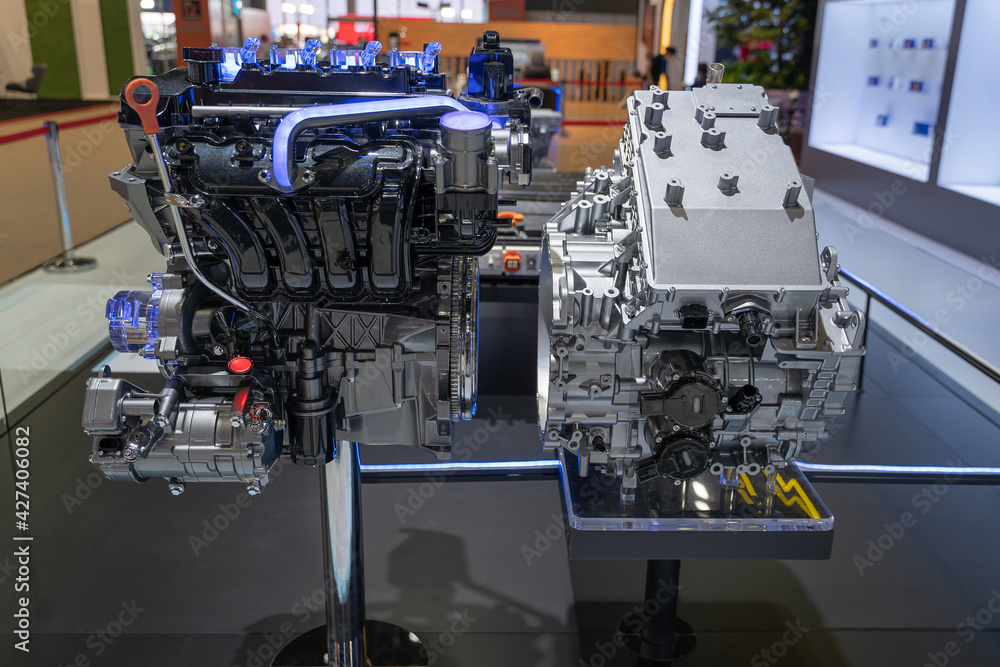 Foto de Demo engine of Great Wall Motor HAVAL H6, Ora, Good cat, Black ...