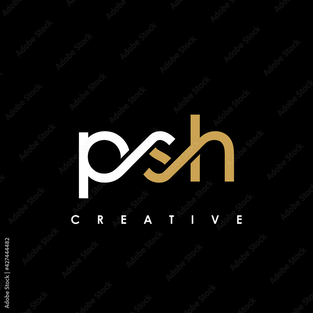 PSH Letter Initial Logo Design Template Vector Illustration Stock ...