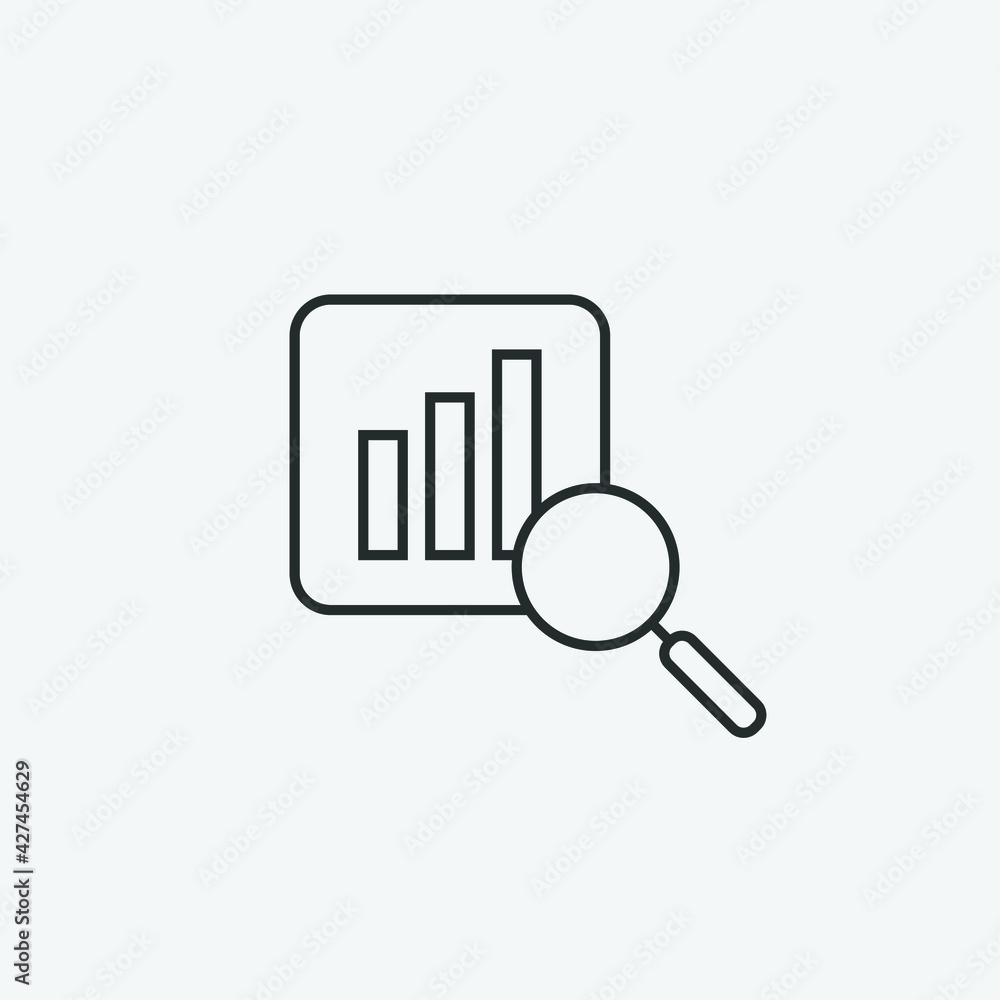 assessment data analysis vector icon Stock Vector | Adobe Stock