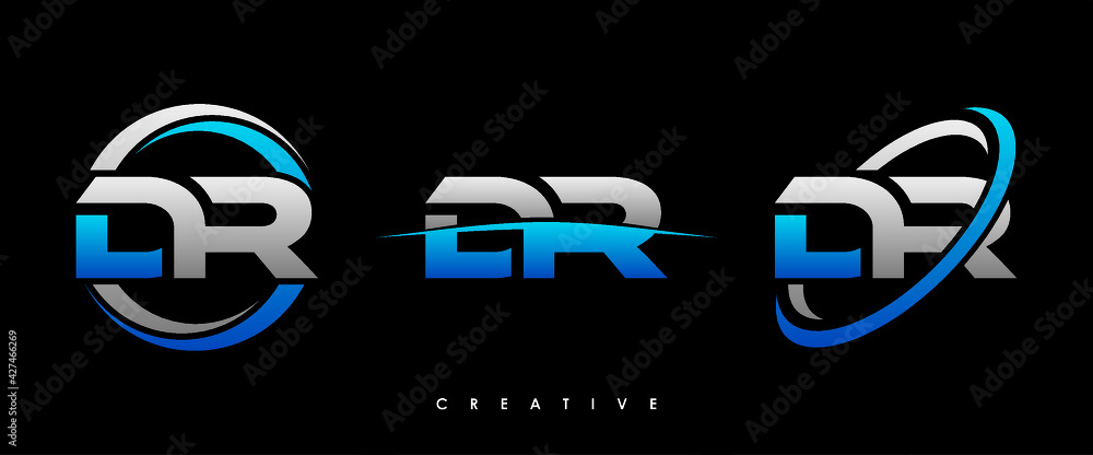 DR Letter Initial Logo Design Template Vector Illustration Stock Vector ...
