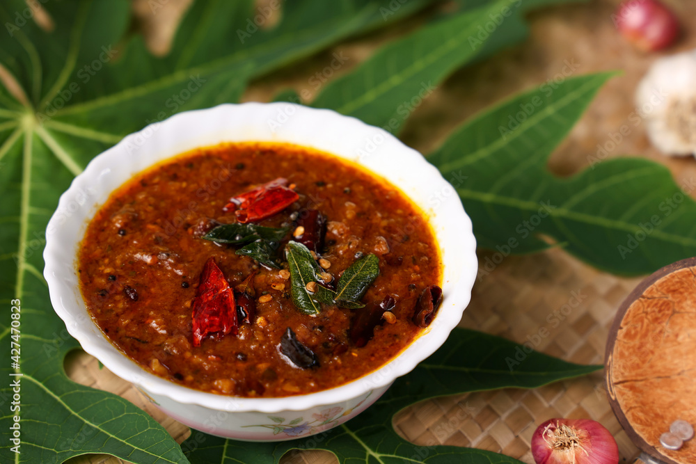 Puli Inji curry ginger pickle for Onam Sadhya Vishu vegetarian food on ...