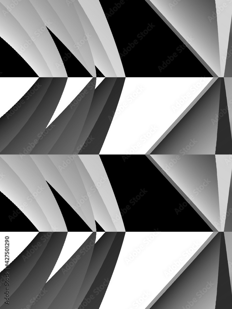 geometric shapes patterns and designs in black and white and shades of ...