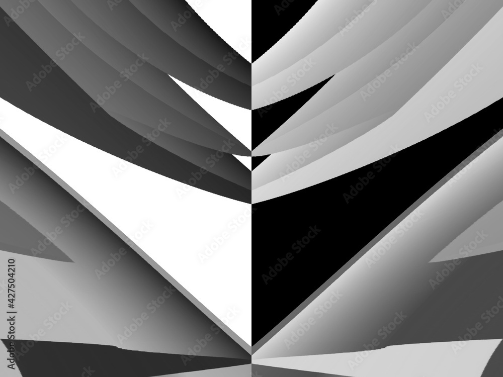geometric shapes patterns and designs in black and white and shades of ...