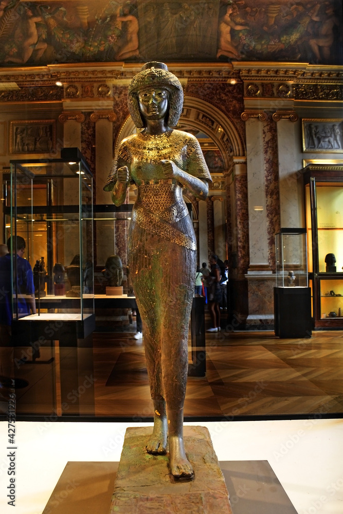 The Statue of Karomama, the Divine Adoratrice of Amun, bronze statue ...