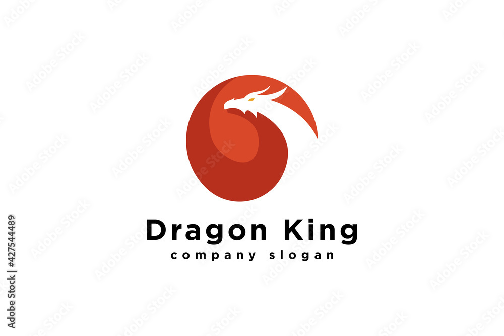 Dragon logo design inspiration,suitable for business logo element Stock ...