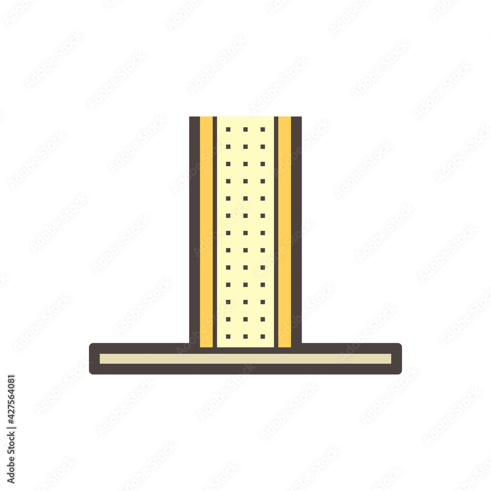 Base support vector icon. Also called bracket, clamp or floor mounted ...