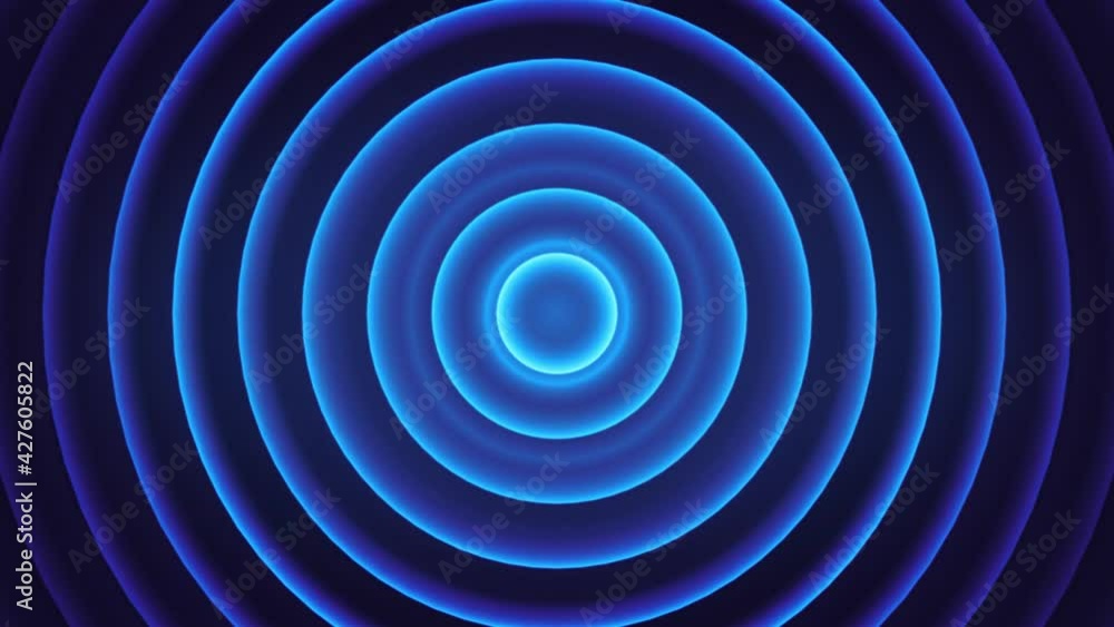 Abstract Circles Glowing Design Fx Background Loop/ 4k animation of an ...