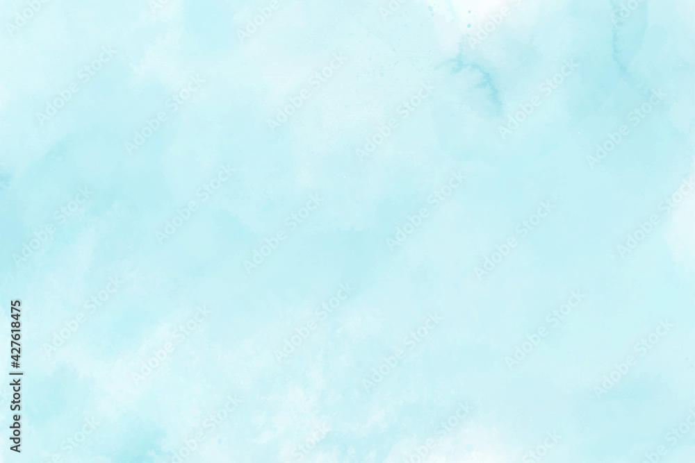 Blue mint watercolor brush paint vector background Stock Vector | Adobe ...