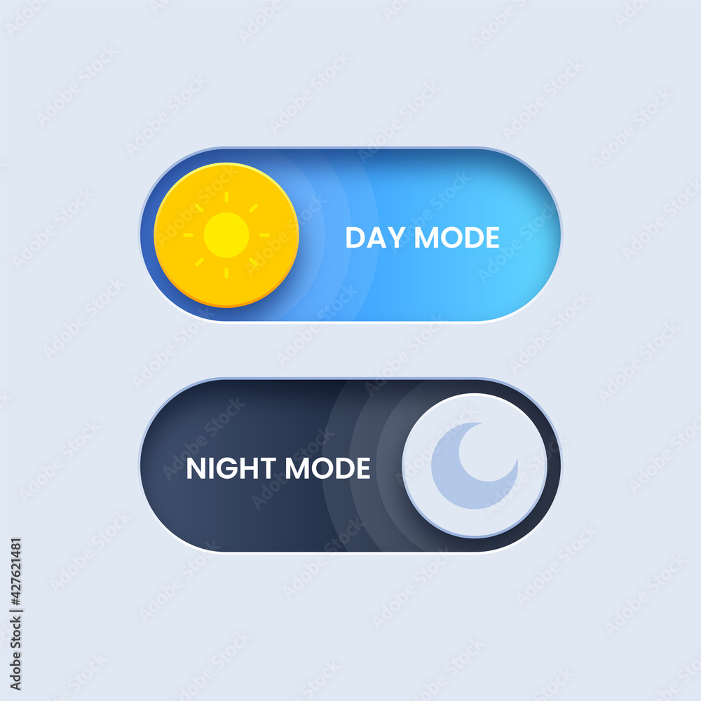 Day and night mode Stock Vector | Adobe Stock