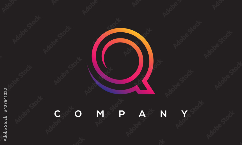 Colorful gradient Letter Q Creative Logo Design Vector Stock Vector ... Colorful gradient Letter Q Creative Logo Design Vector Stock Vector ...