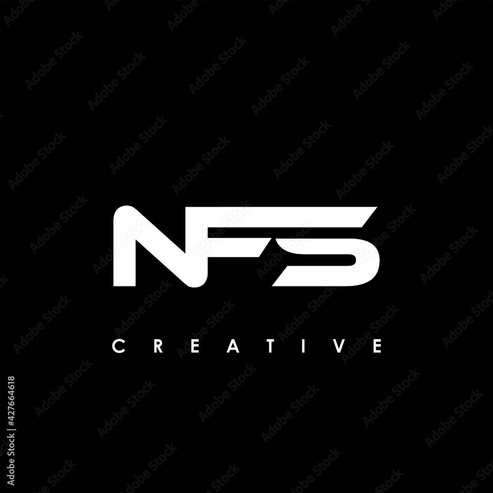 NFS Letter Initial Logo Design Template Vector Illustration Stock ...