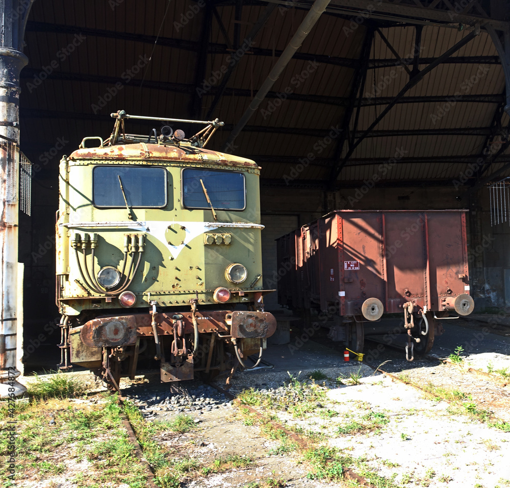 loco au dépôt Stock Photo | Adobe Stock