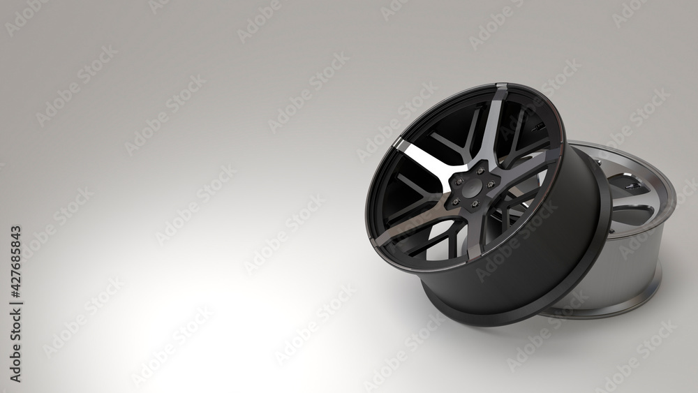 3d animation of wheels on a white background Stock Illustration | Adobe ...