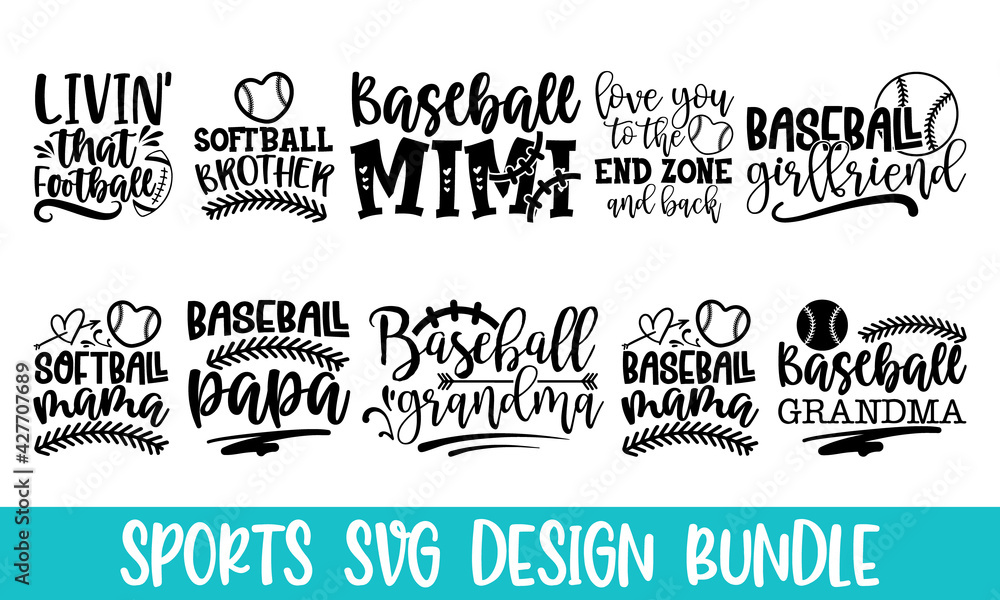 Baseball Hand drawn lettering phrase isolated on white background ...