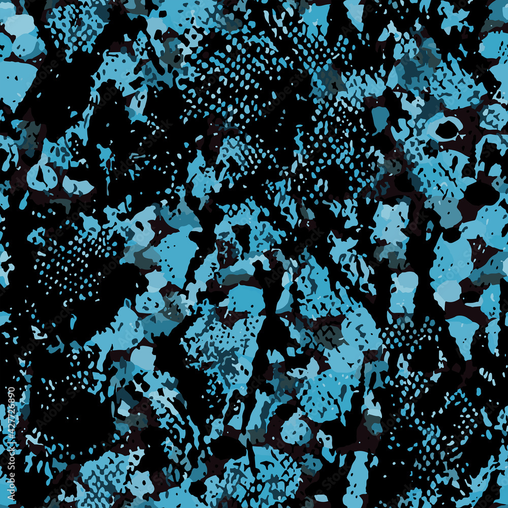 Full Seamless Snake Animal Skin Pattern Vector. Snake leather design ...