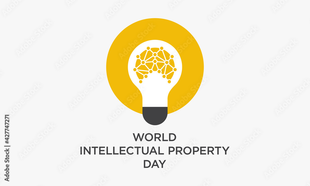 World Intellectual Property Day. lightbulb eith brain design concept ...