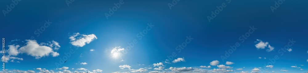Foto de Blue sky panorama with Cirrus clouds in Seamless spherical ...