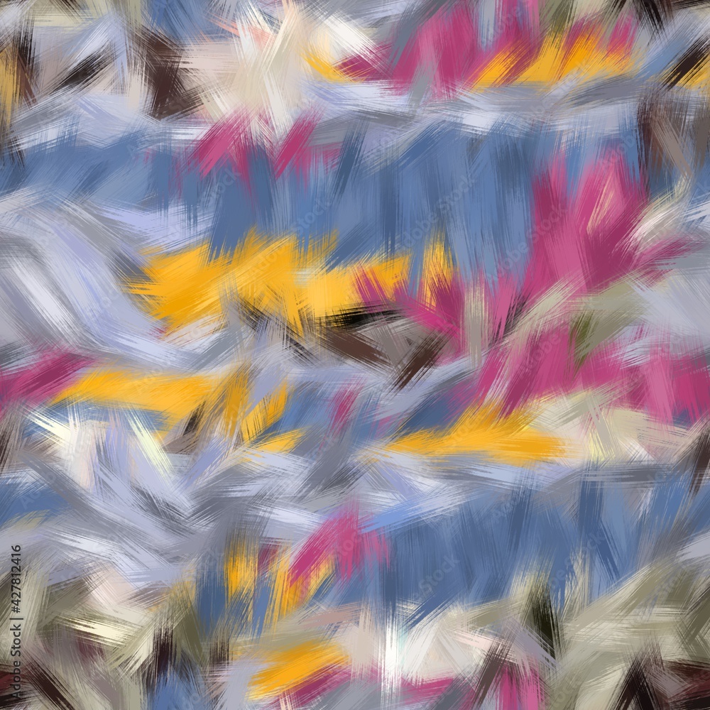 Seamless faux digital paint stroke pattern print. High quality ...