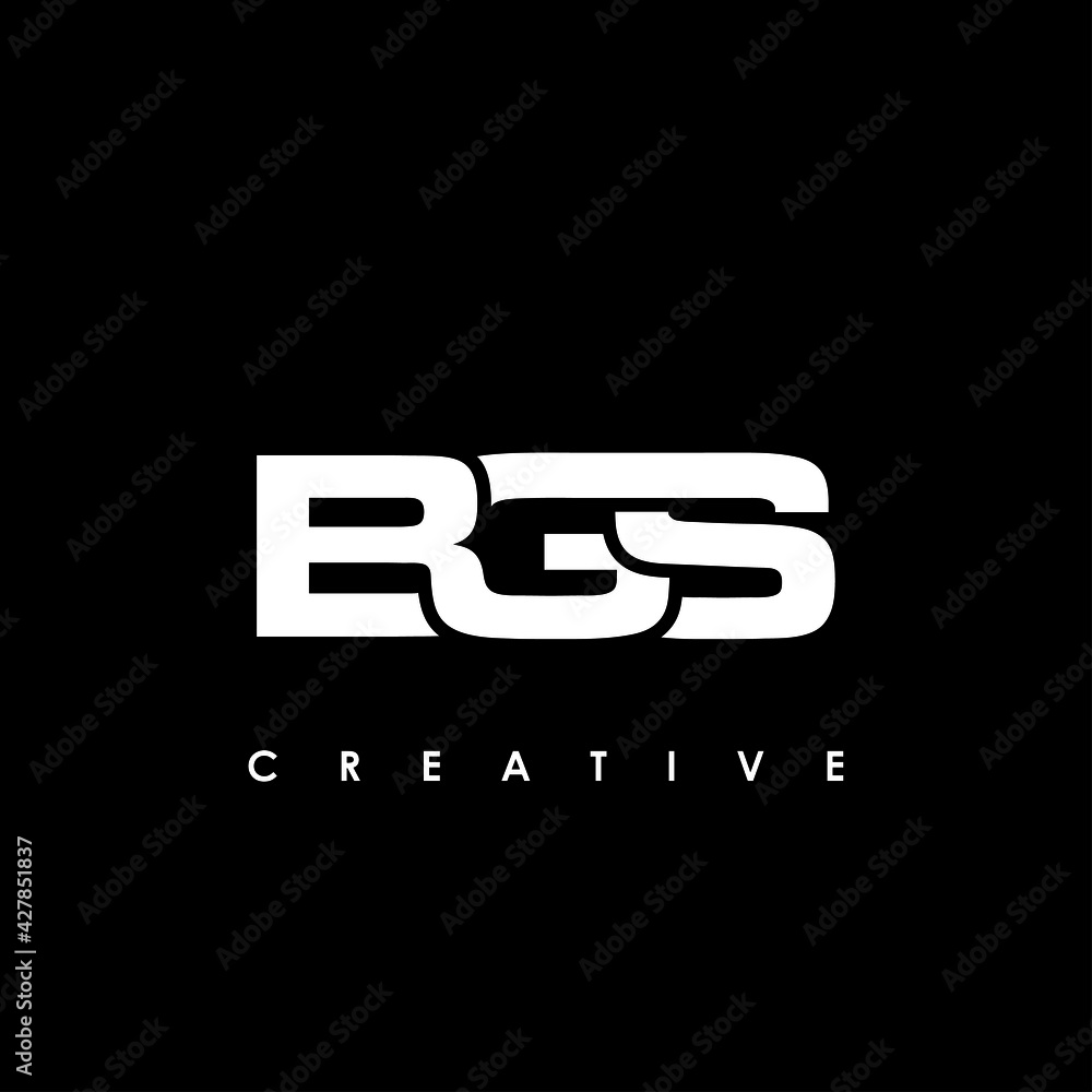 BGS Letter Initial Logo Design Template Vector Illustration Stock ...