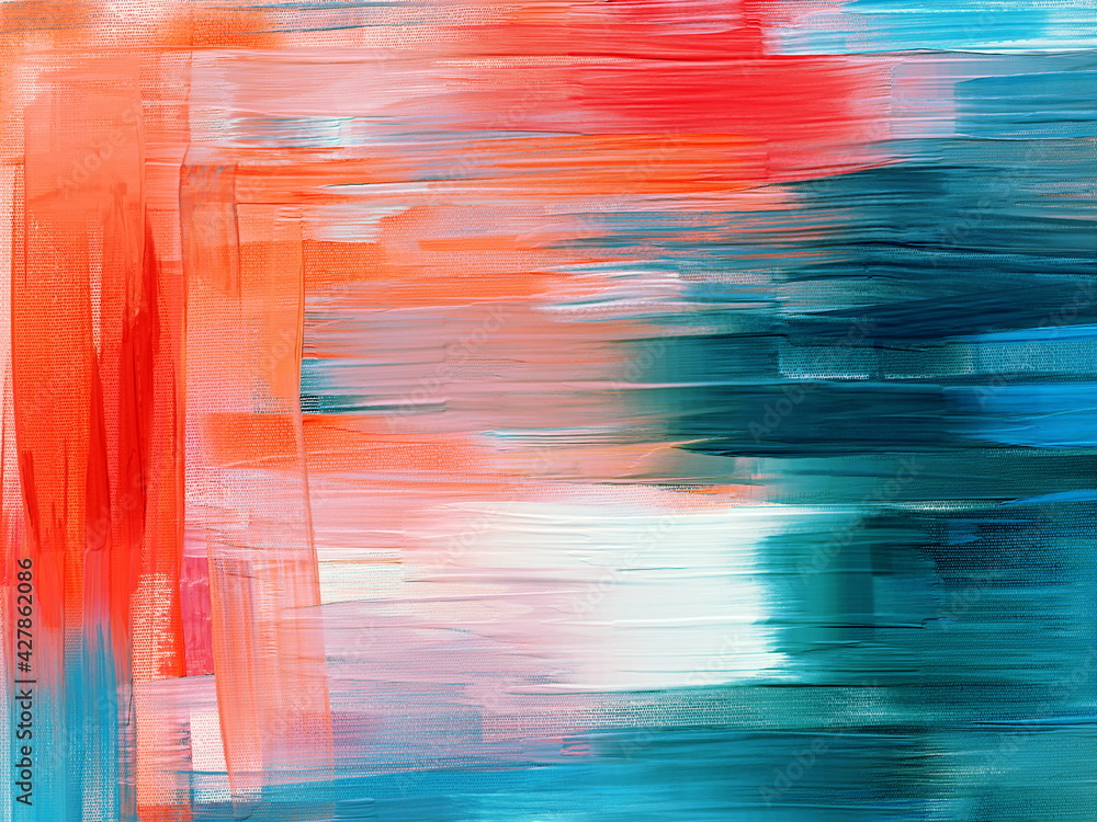 Large size hand drawn artwork in contemporary style. Modern art made ...