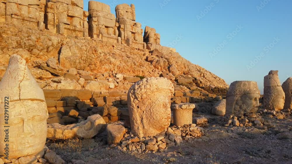 Nemrut is a 2,134-metre-high mountain in southeastern Turkey, notable ...